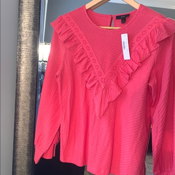 J. Crew | Tops | J Crew Ruffletrim Honeycombknit Cotton Top | Poshmark J. Crew | Tops | J Crew Ruffletrim Honeycombknit Cotton Top | Poshmark